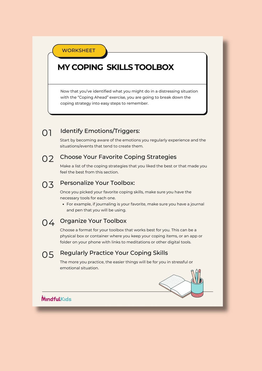 My Coping Skills Toolbox – Mindful Kids