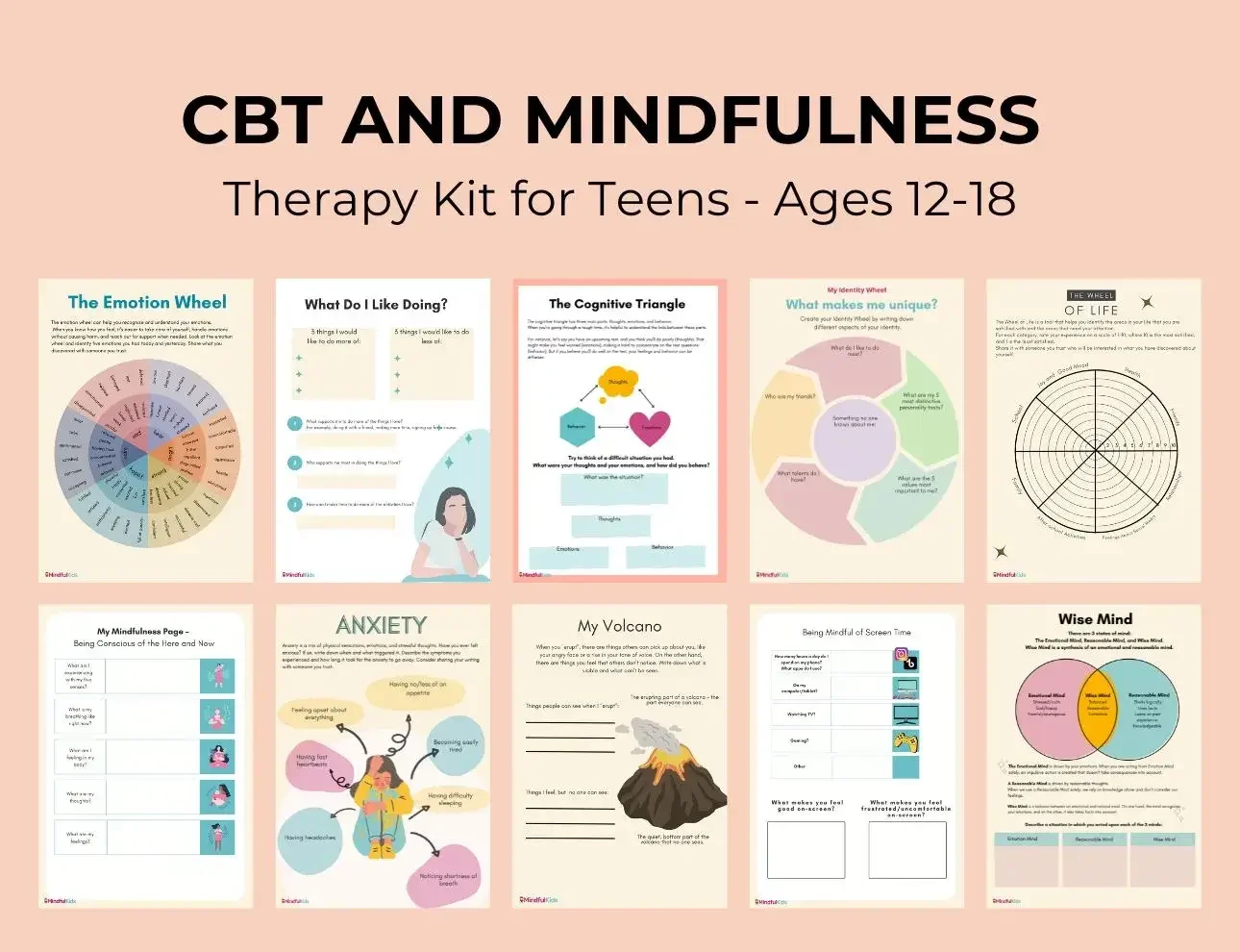 CBT & Mindfulness Kit for Teens | Build Emotional Resilience